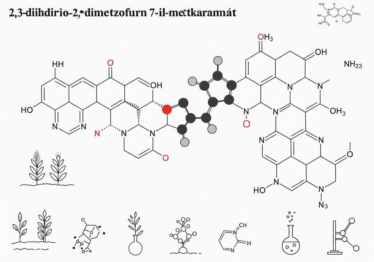 2,3-dihidro-2,2-dimetilbenzofurán-7-il-metilkarbamát: szerkezete ...