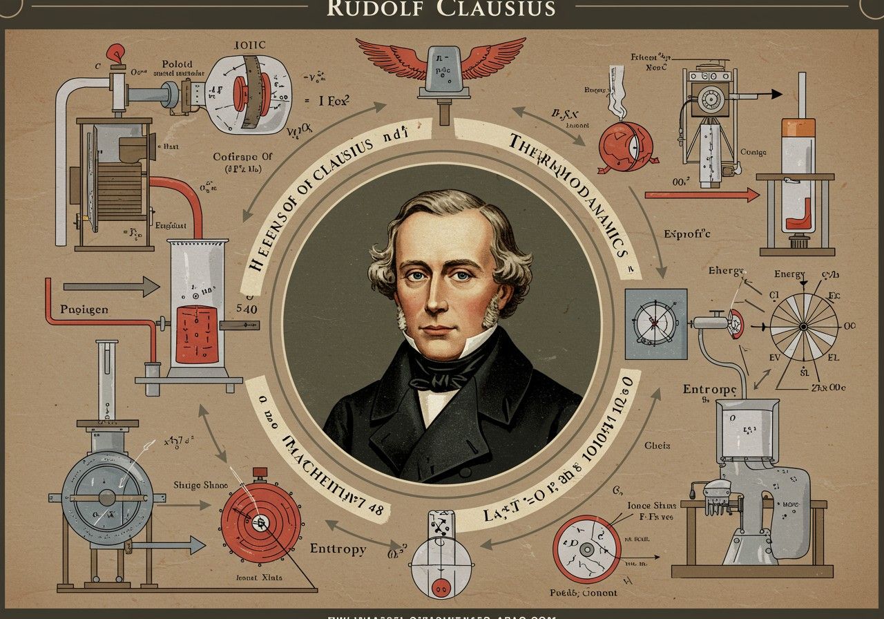 Clausius, Rudolf: munkássága és a termodinamika alapjai - Elo.hu