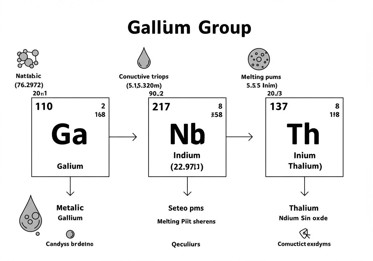 Galliumcsoport: az elemek közös tulajdonságai és jellemzői - Elo.hu